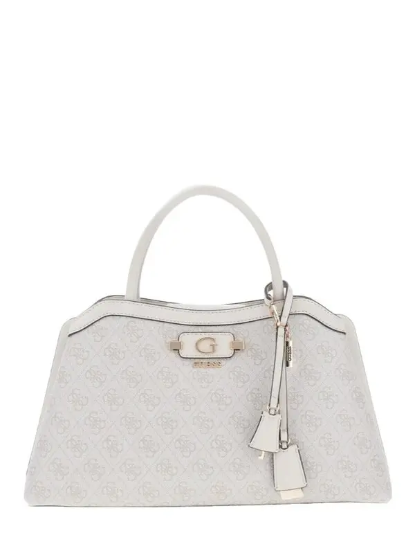 Guess Lindsey Satchel Bag - Beige