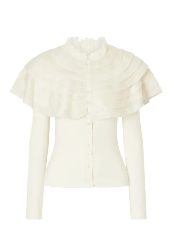 Sea Wanda Lace-trimmed Cardigan - Cream
