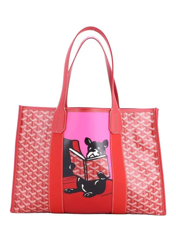 Goyard Villette Tote Printed Coated Canvas Mm - Red