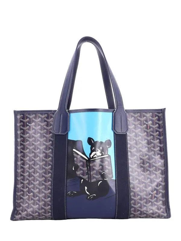 Goyard Villette Tote Printed Coated Canvas Mm - Blue