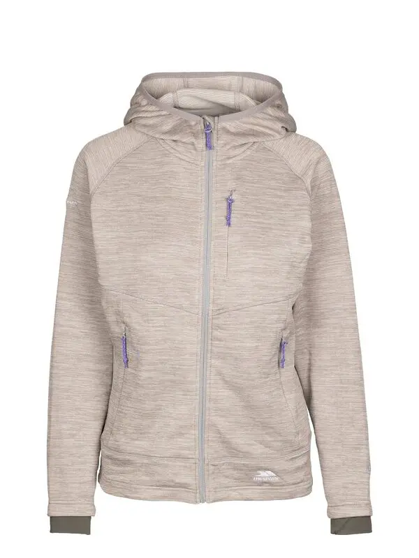 TRESPASS At200 Fleece Jacket With Logo Detail - Platinum