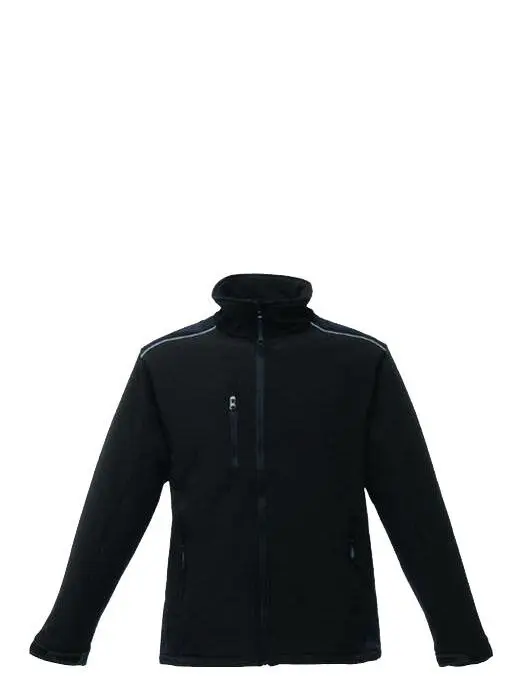 REGATTA Sandstorm Softshell Jacket With Reflective Trim - Black