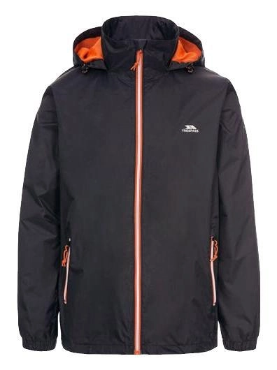 TRESPASS Briar Waterproof Jacket With Contrast Mesh Lining - Black