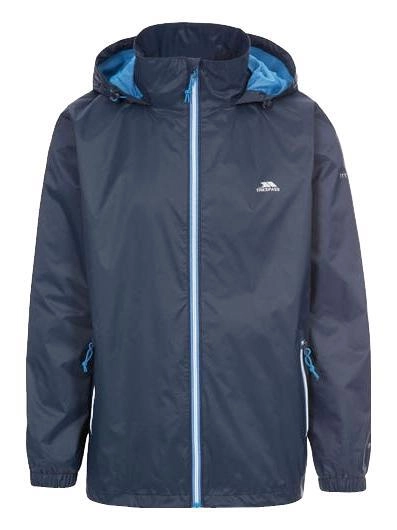 TRESPASS Briar Waterproof Jacket With Contrast Mesh Lining - Navy
