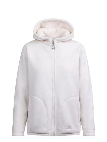 TRESPASS Fleece Jacket With Hood - Ghost