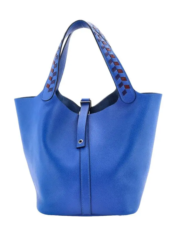 Hermès Picotin Lock Bag Tressage Epsom Mm - Blue
