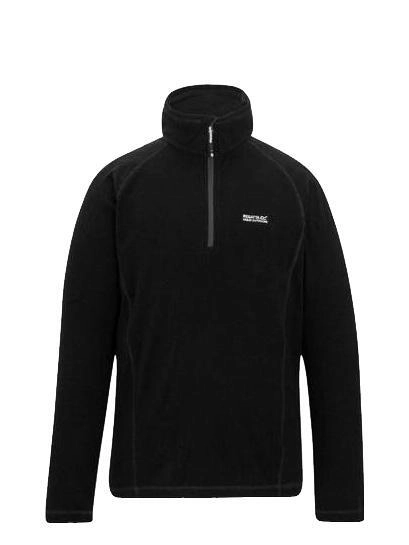 REGATTA Quarter Zip Fleece Top - Black