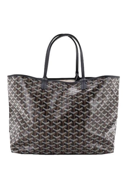 Goyard Saint Louis Tote Coated Canvas Pm - Black