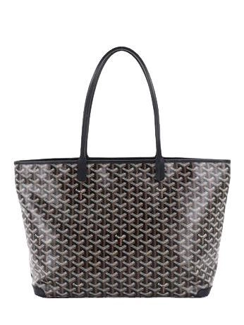 Goyard Artois Tote Coated Canvas Mm - Black