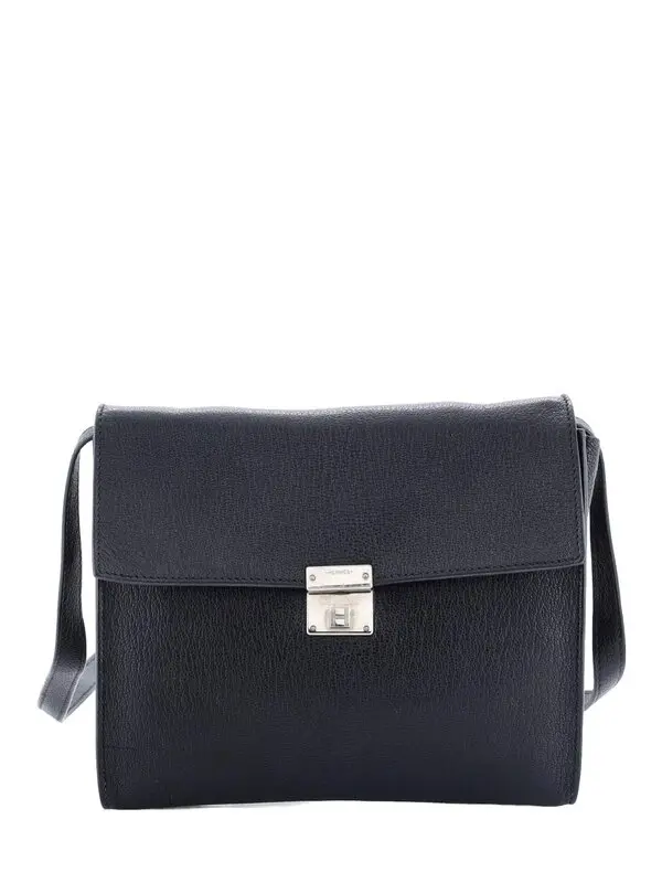 Hermès Clic Wallet On Strap Chevre Mysore 16 - Black