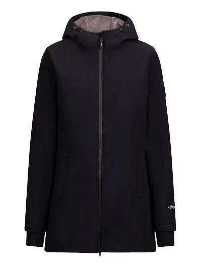 TRESPASS Priya Long Length Soft Shell Jacket - Black