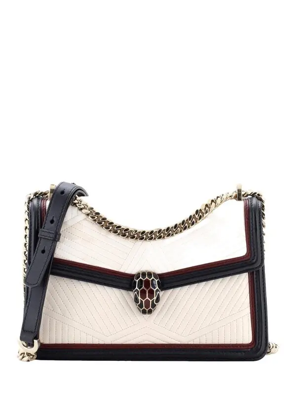BVLGARI Serpenti Forever Shoulder Bag Quilted Leather - None