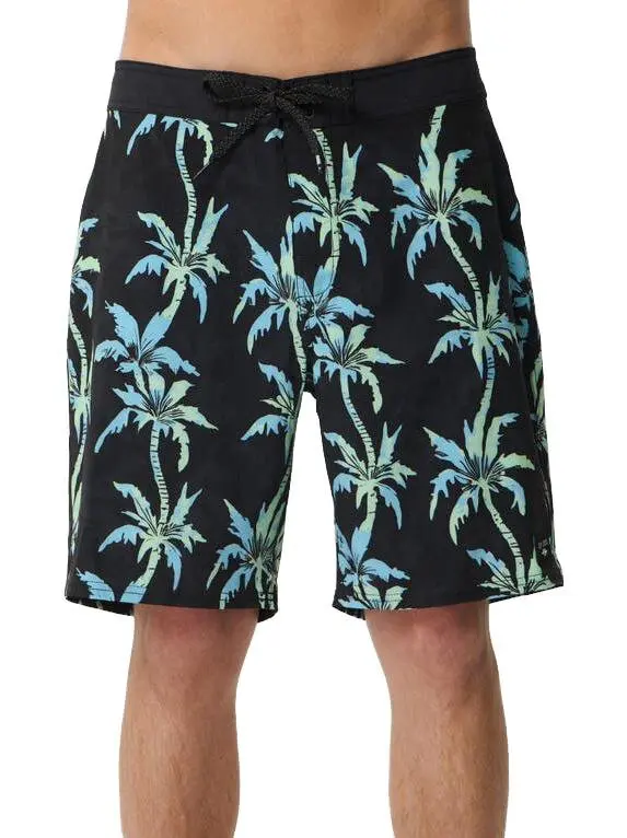 Rip Curl Mirage Sessions 19 Palm Print Board Shorts - Black