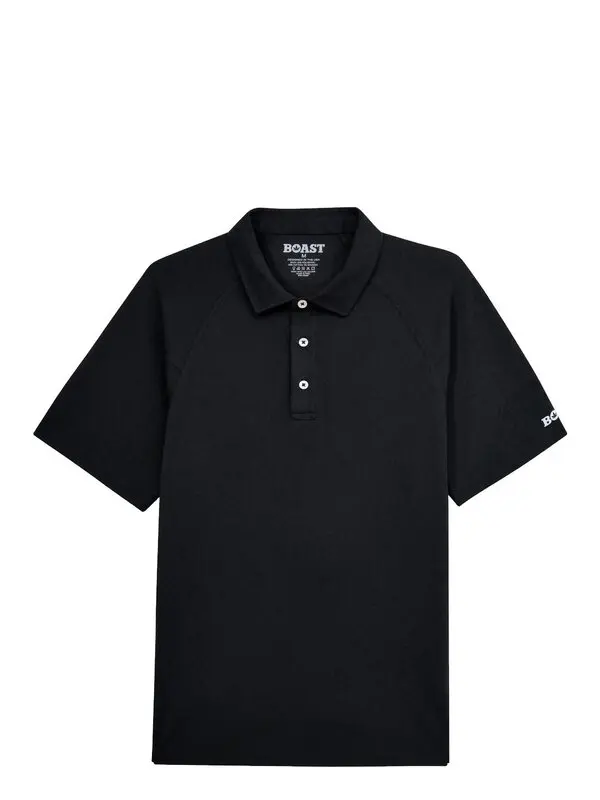 BOAST Performance Raglan Polo 2.0 - Black