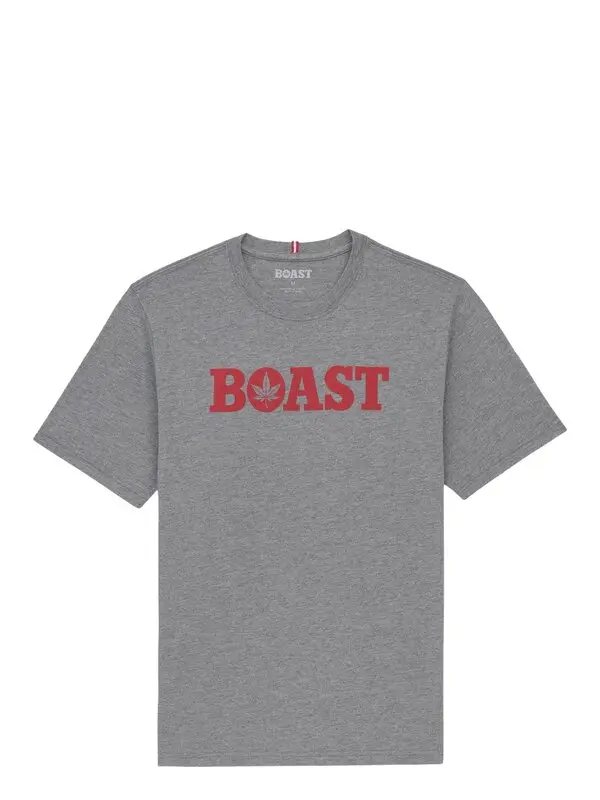 Boast Tee - Heather Grey Red