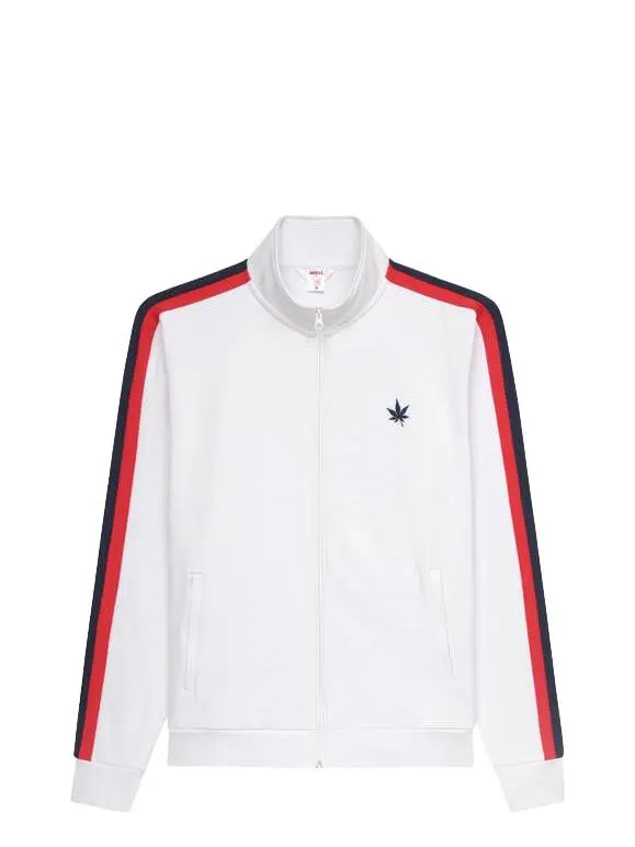 Boast Tipped Track Jacket - White Red Navy