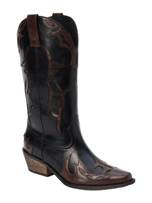 Matisse Wylie Western Boots - Black/espresso