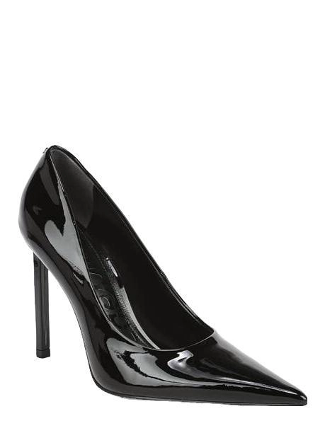 Sam Edelman Talula Pointed Toe Stiletto Pumps - Black Patent