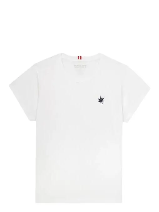 Boast Pima Cotton T-shirt With Embroidered Logo - White