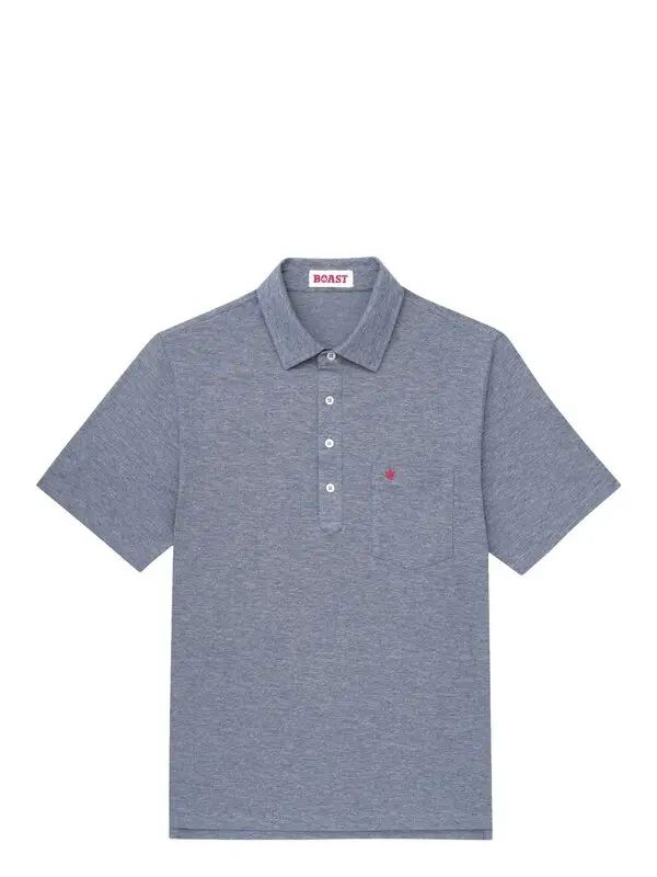 Boast Club Polo - Navy Microstripe