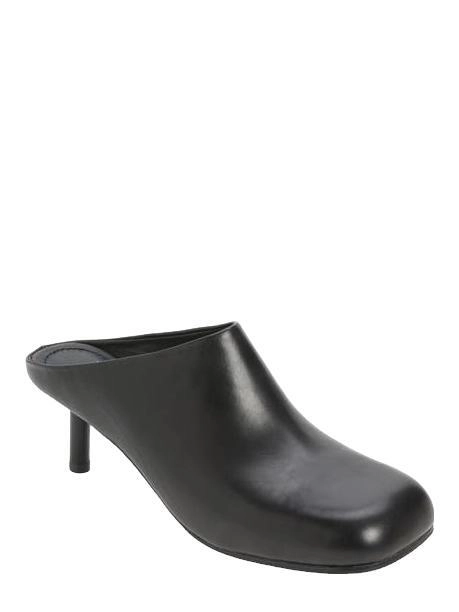 Sacai Square Toe Mule - Black