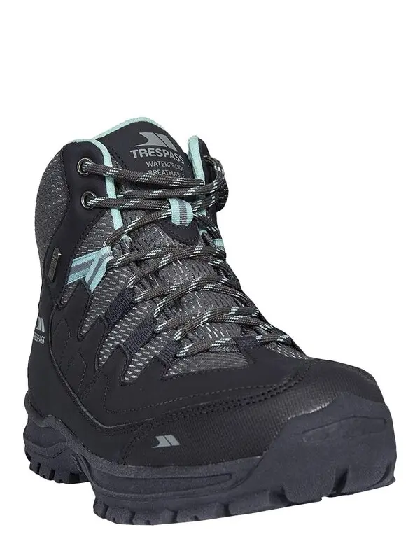 TRESPASS Mitzi Waterproof Mid Cut Walking Boots - Iron