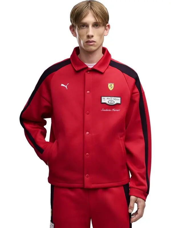 PUMA Scuderia Ferrari T7 Track Jacket - Red