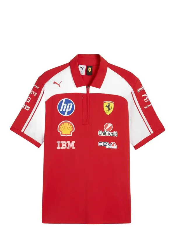 PUMA Scuderia Ferrari Replica Authentic Polo Shirt - Red