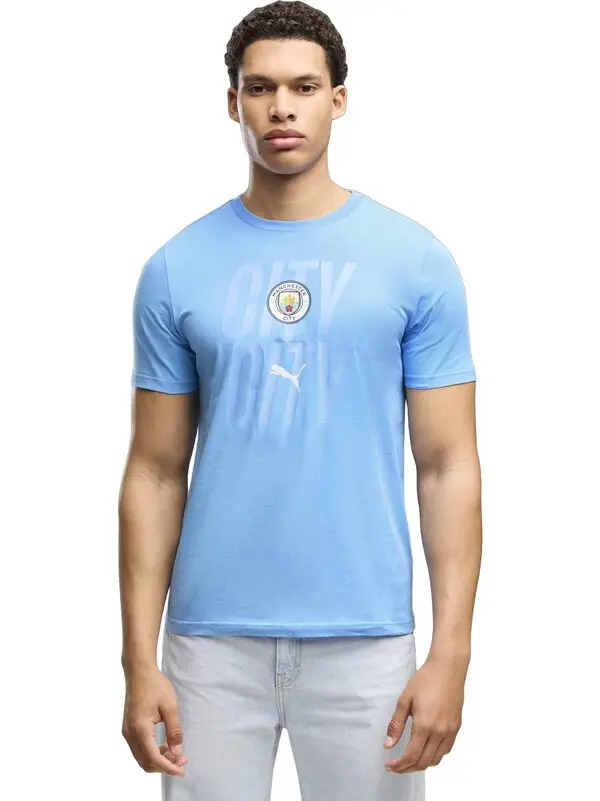 PUMA Manchester City Ftblculture Soccer T-shirt - Blue