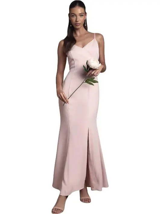 Coast Strappy V-neck Maxi Dress - Blush