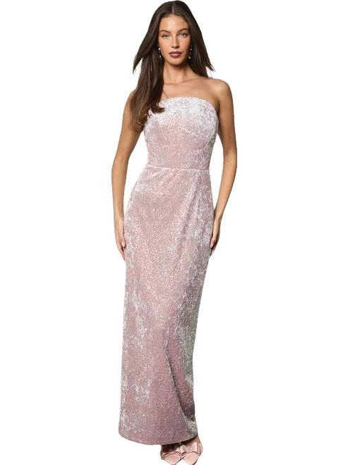 Coast Sequin Bandeau Column Maxi Dress - Pink
