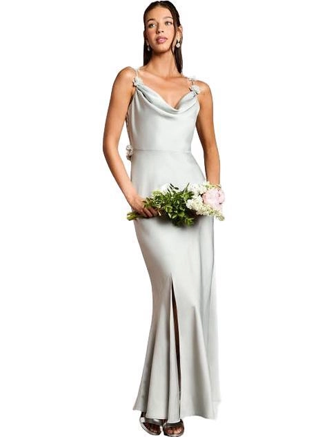 Coast Floral Embellished Cowl Neck Maxi Dress - Sage