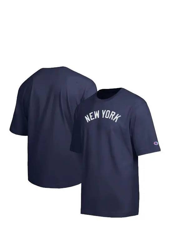 Champion New York Yankees All Star Chenille Wordmark T-shirt - Navy