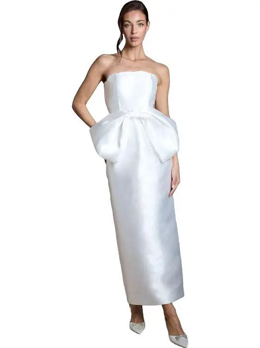 Coast Bow Detail Wedding Dress - Ivory