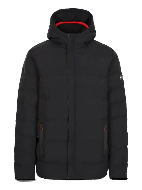 TRESPASS Habbton Quilted Padded Jacket With Hood - Black