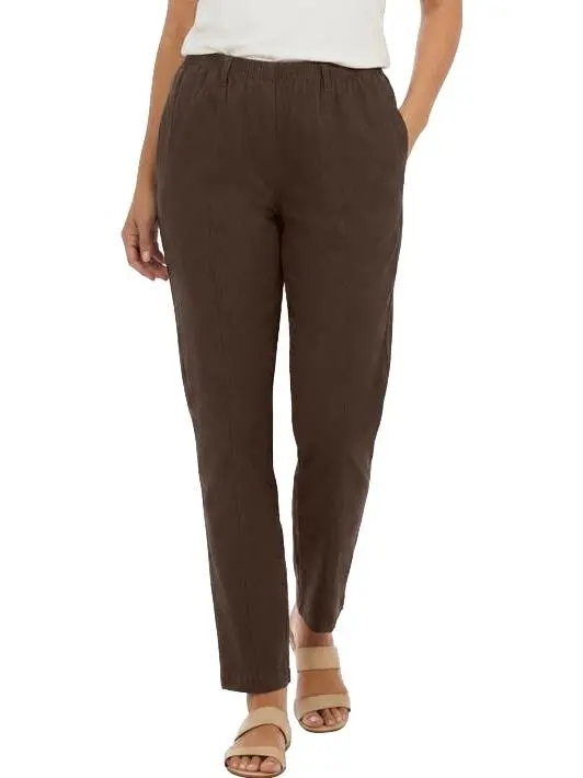 ROAMAN'S Easy Wear Straight Leg Jean - Chocolate