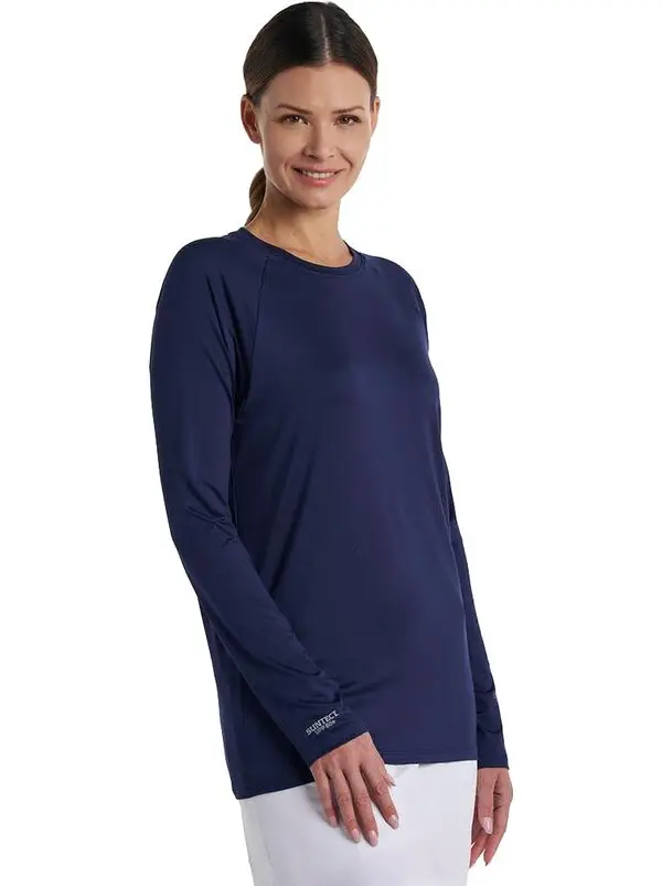 Coolibar Suntect Shield Shirt Performance Long Sleeve T-shirt - Navy