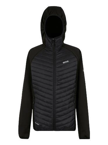 REGATTA Andreson Hybrid Jacket With Hood And Zip Pockets - Black