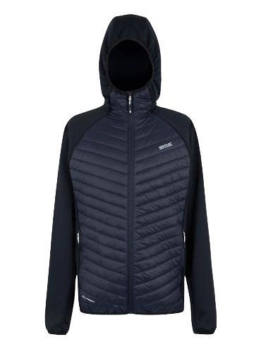 REGATTA Andreson Hybrid Jacket With Hood And Zip Pockets - Navy