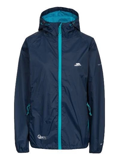 TRESPASS Qikpac Packaway Waterproof Jacket - Navy