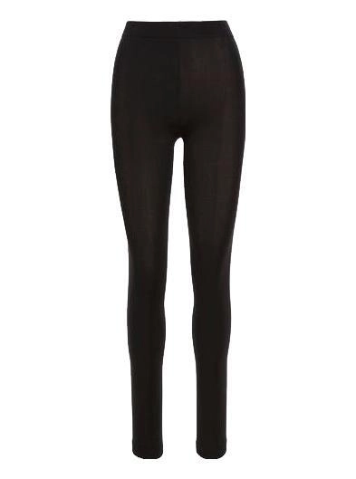 TRESPASS Tooties Fleece Lined Footless Tights - Black