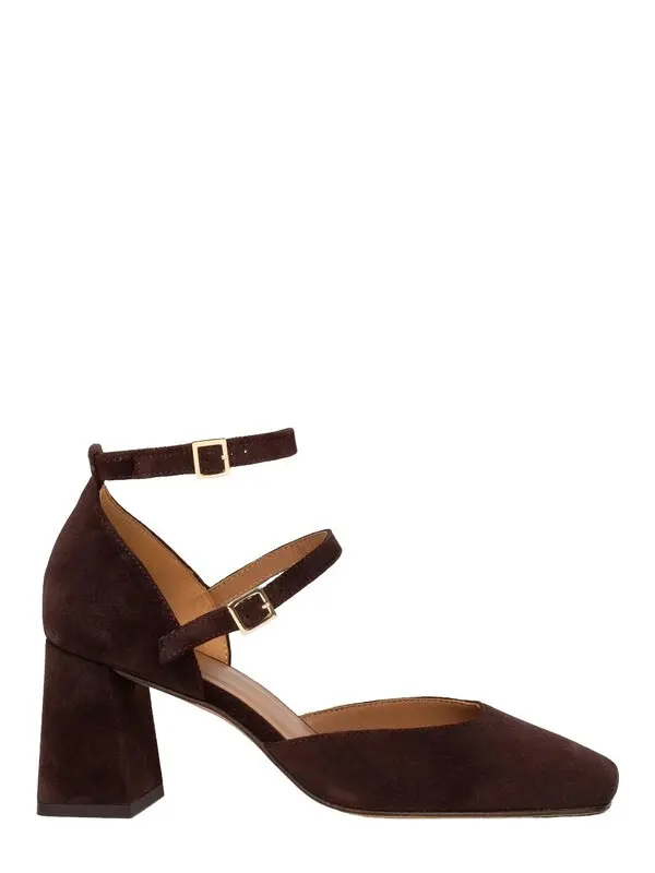 BOBBIES Mischa Mary Jane Pumps - Truffle Brown