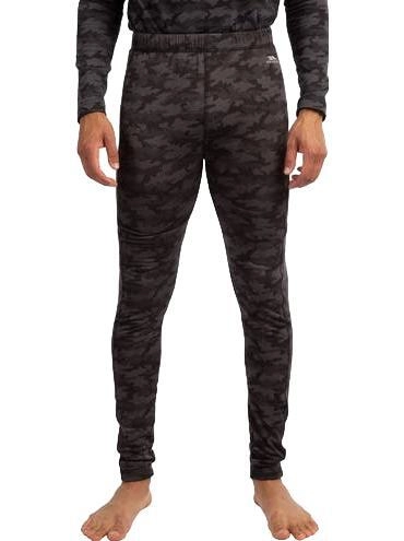 TRESPASS Derren Camo Base Layer Bottoms - Dark Grey