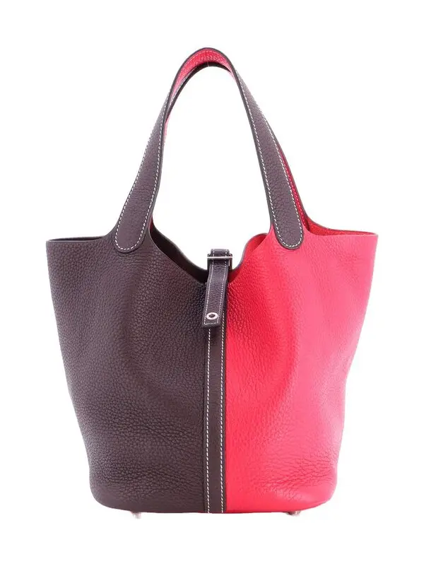 Hermès Picotin Lock Bag Bicolor Clemence Mm - Pink