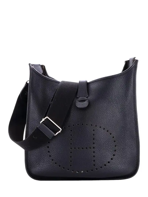 Hermès Evelyne Bag Gen Iii Clemence Gm - Black