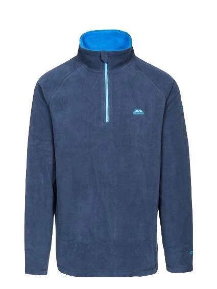 TRESPASS Microfleece Half-zip Pullover - Navy