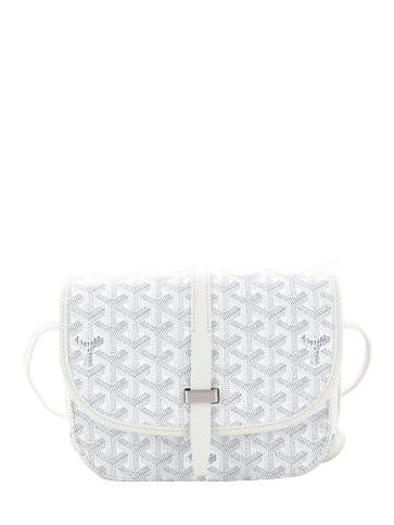 Goyard Belvedere Ii Messenger Bag Coated Canvas Pm - White