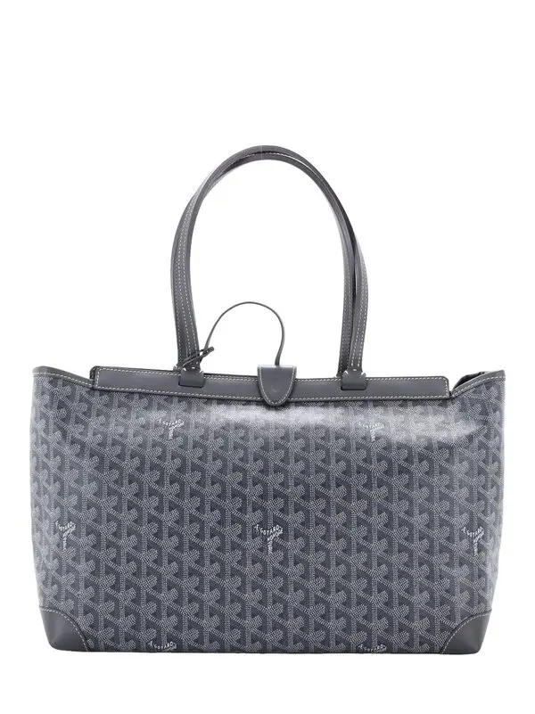 Goyard Bellechasse Bag Coated Canvas Pm - Grey