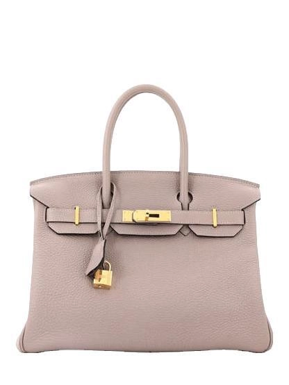 Hermès Birkin Handbag Togo With Gold Hardware 30 - Grey