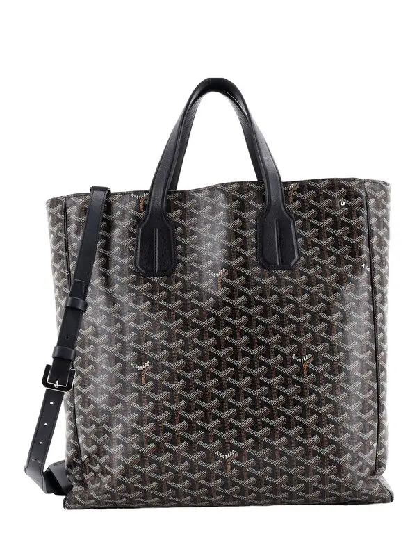 Goyard Voltaire Iii Tote Coated Canvas - Brown
